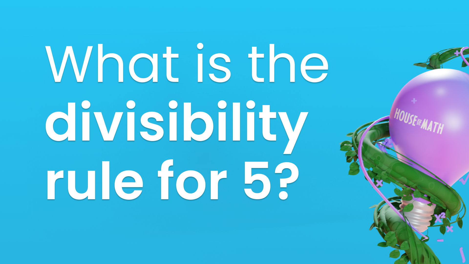 What Is The Divisibility Rule For 5 